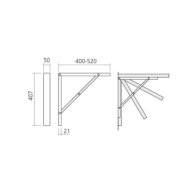 Support de table repliable - Noir ♥ I Love Details